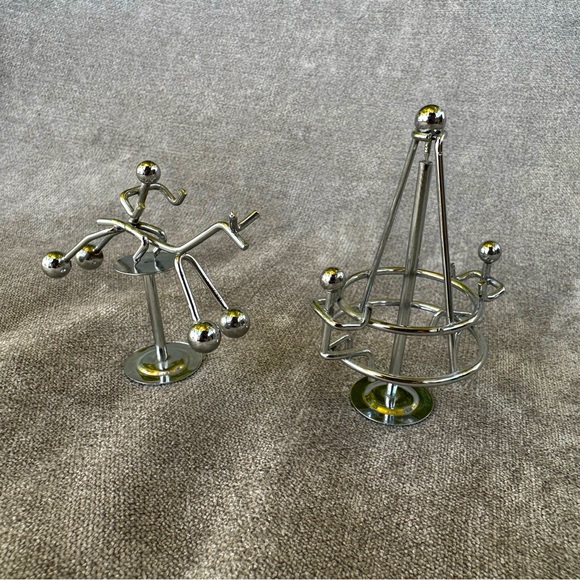 Vintage | Art | Vintage Metal Art Lot Of 2 Mini Balancing Figurines ...